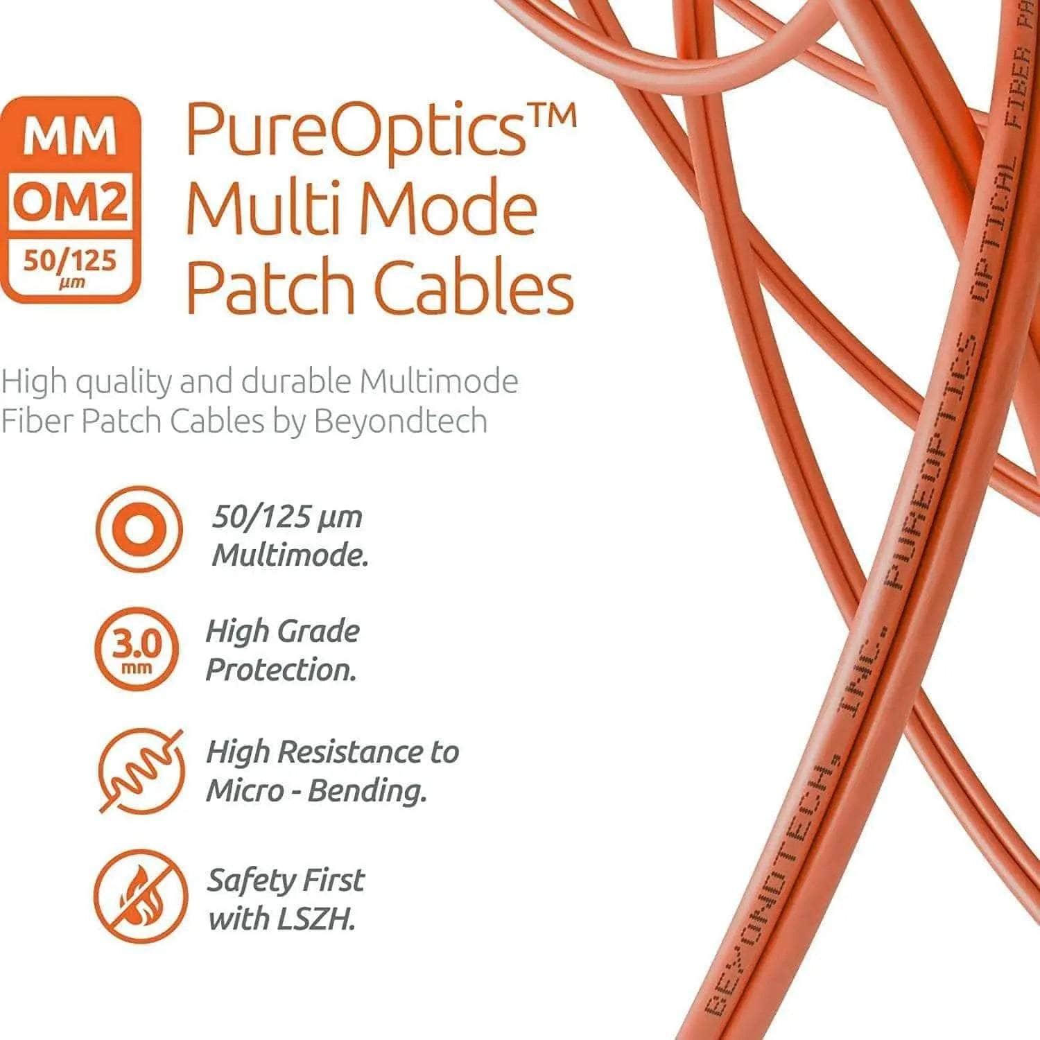 ST to ST OM2 Multimode Duplex UPC Fiber Patch Cable