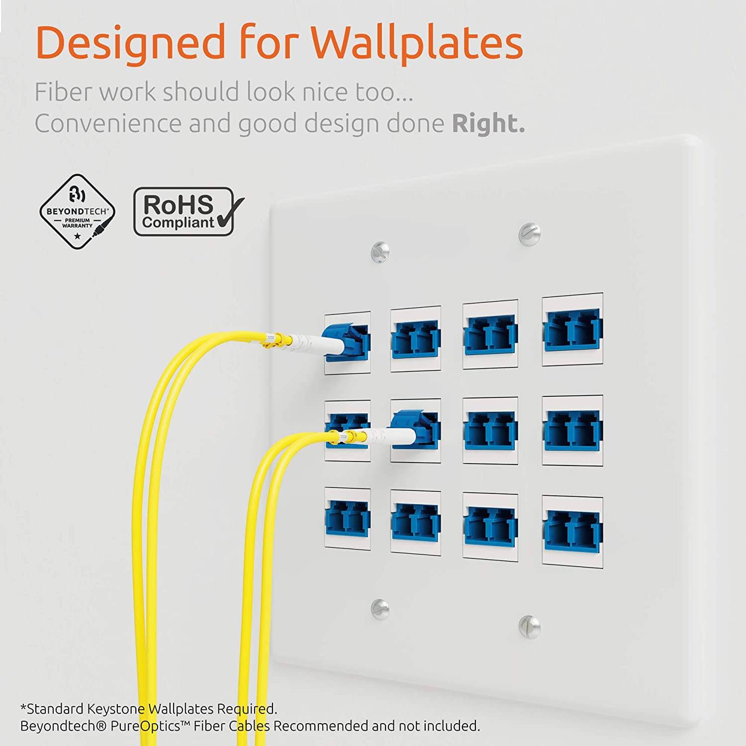 LC Adapter Duplex UPC Single Mode (5 Pack) by Beyondtech