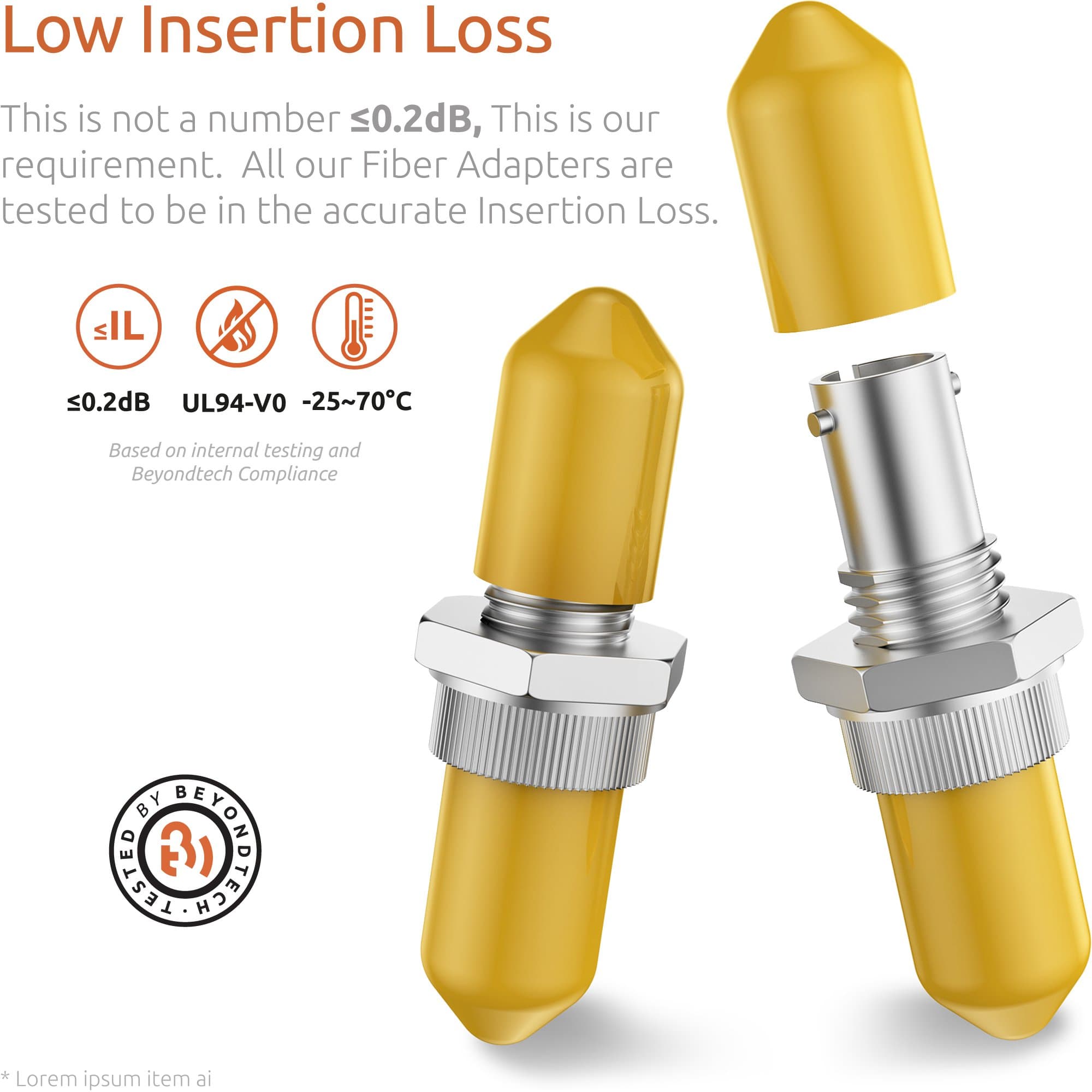Fiber Optic Coupler ST Simplex UPC Single Mode (5 Pack)